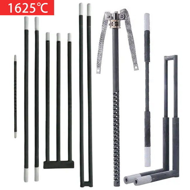 1500 1625C U W Type Single Double Helix Silicon Carbide Rod Resistant ...