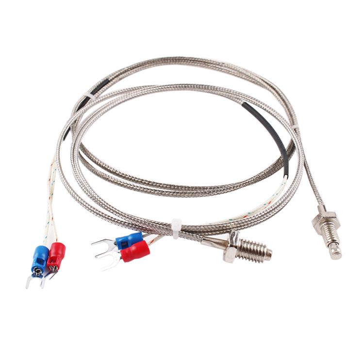 Thermocouple M6 M8 threaded thermal resistance temperature sensor probe ...