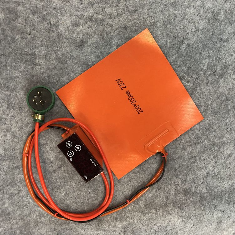 New Silicone Rubber Heating Pad Plate Heater With Thermostat 24-380v ...