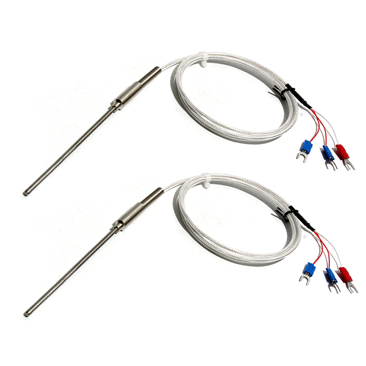 High Performance 6mm Dia PT100 Probe Thermocouple 3 Wire RTD ...