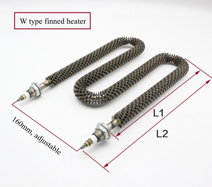 W U I Shape Custom Electric Heating Element Finned Tubular Heating ...