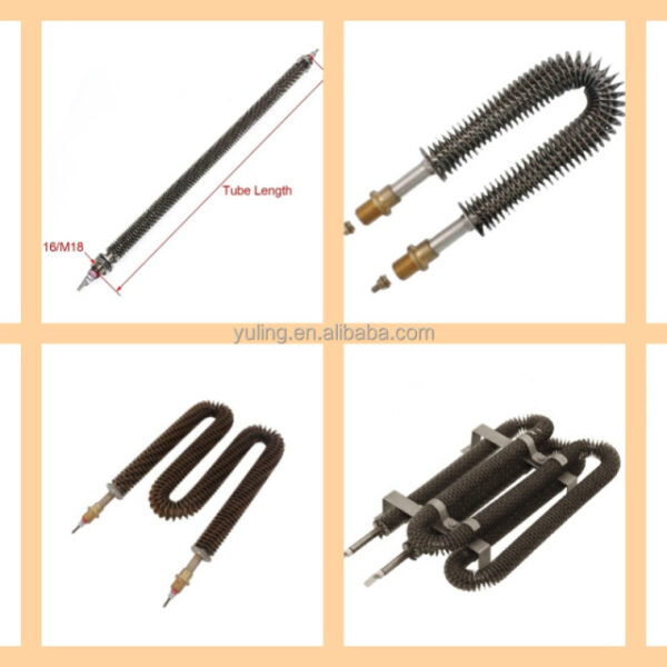 Professional Square Shape Heat Exchange Finned Tubular Heater Heating ...