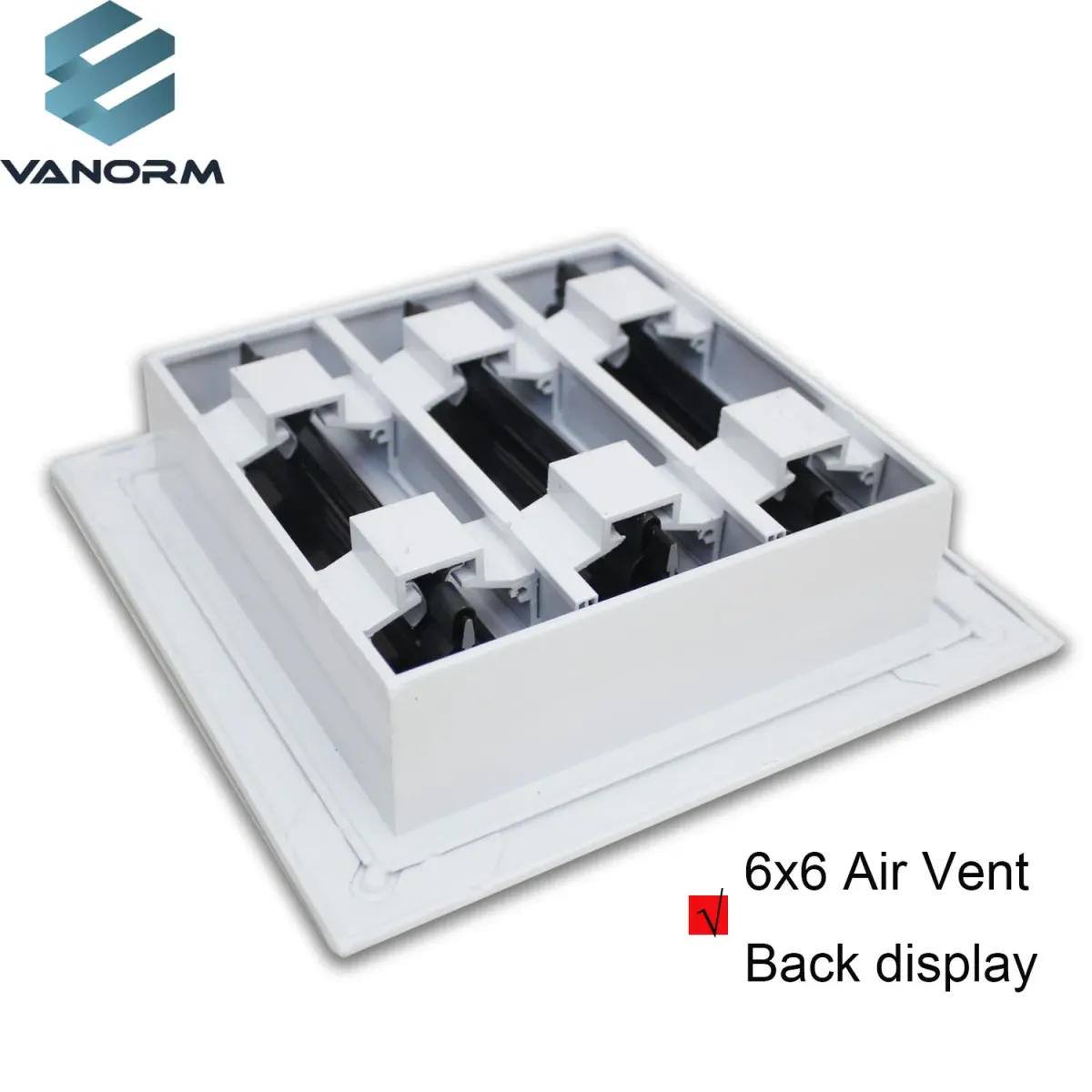 Modern 6x6 AC Vent Cover Decorative White Aluminum Air Diffuser ...