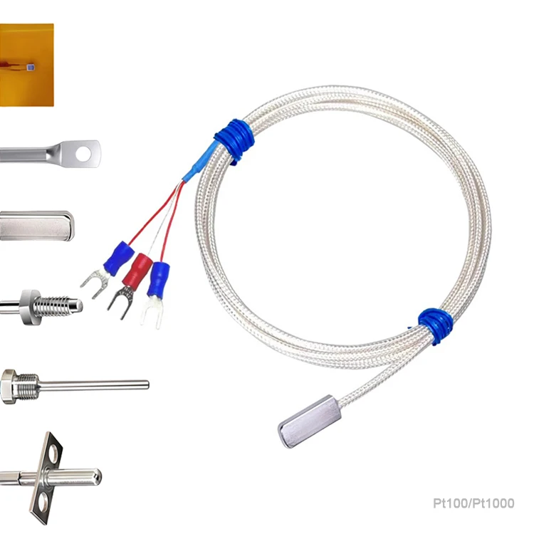 Surface RTD Sensor 3 Wire 0.5M PT100 Platinum RTD Temperature Sensor ...
