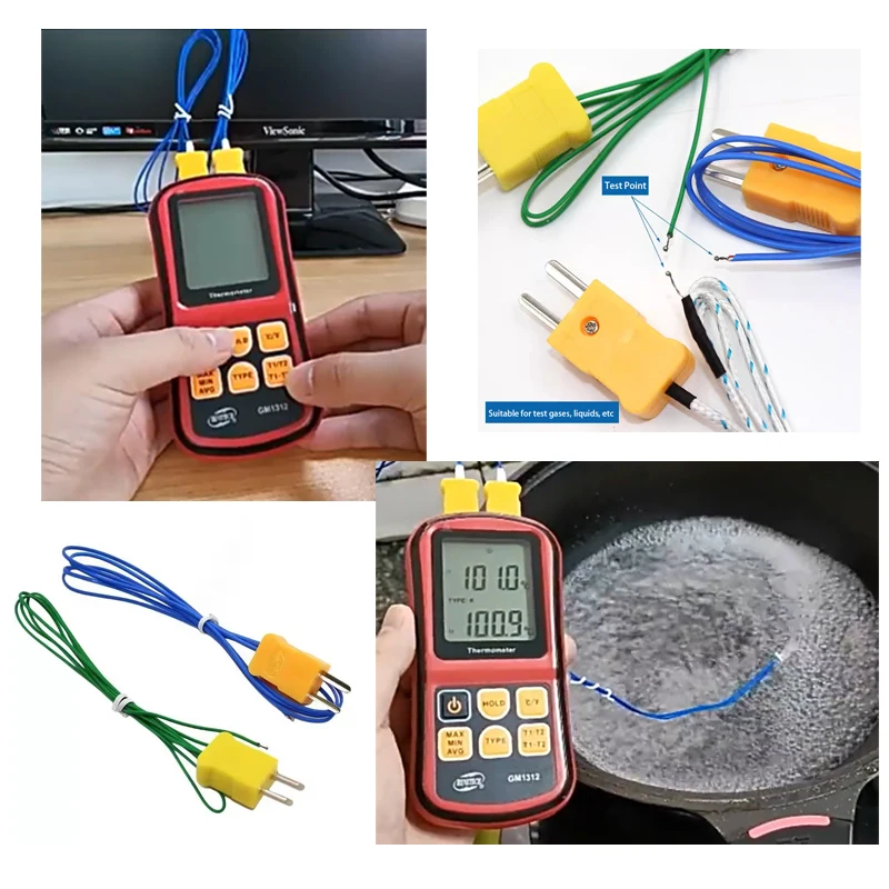 Line/point- Concrete K-type Thermocouple Probe Temperature Sensor with ...