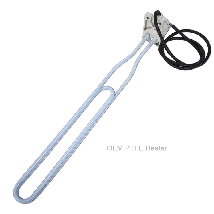220V/380V 1kw 2kw Ptfe Immersion Acid Resistant Heater Ptfe Coated ...