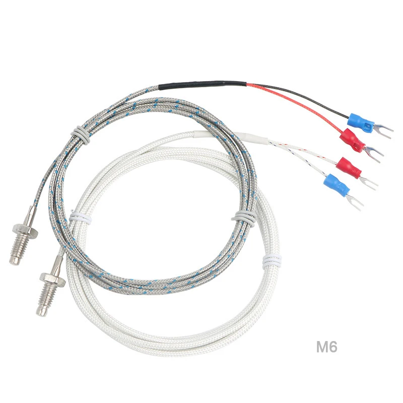 0.5m M6 Threaded K Type Screw Thermocouple 1200c Temperature Sensor ...