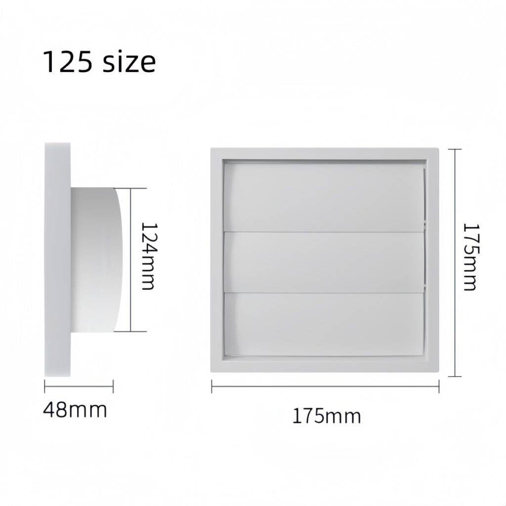 ABS Exhaust Opening Wall Ventilation Cap Grille Windproof Cover for ...